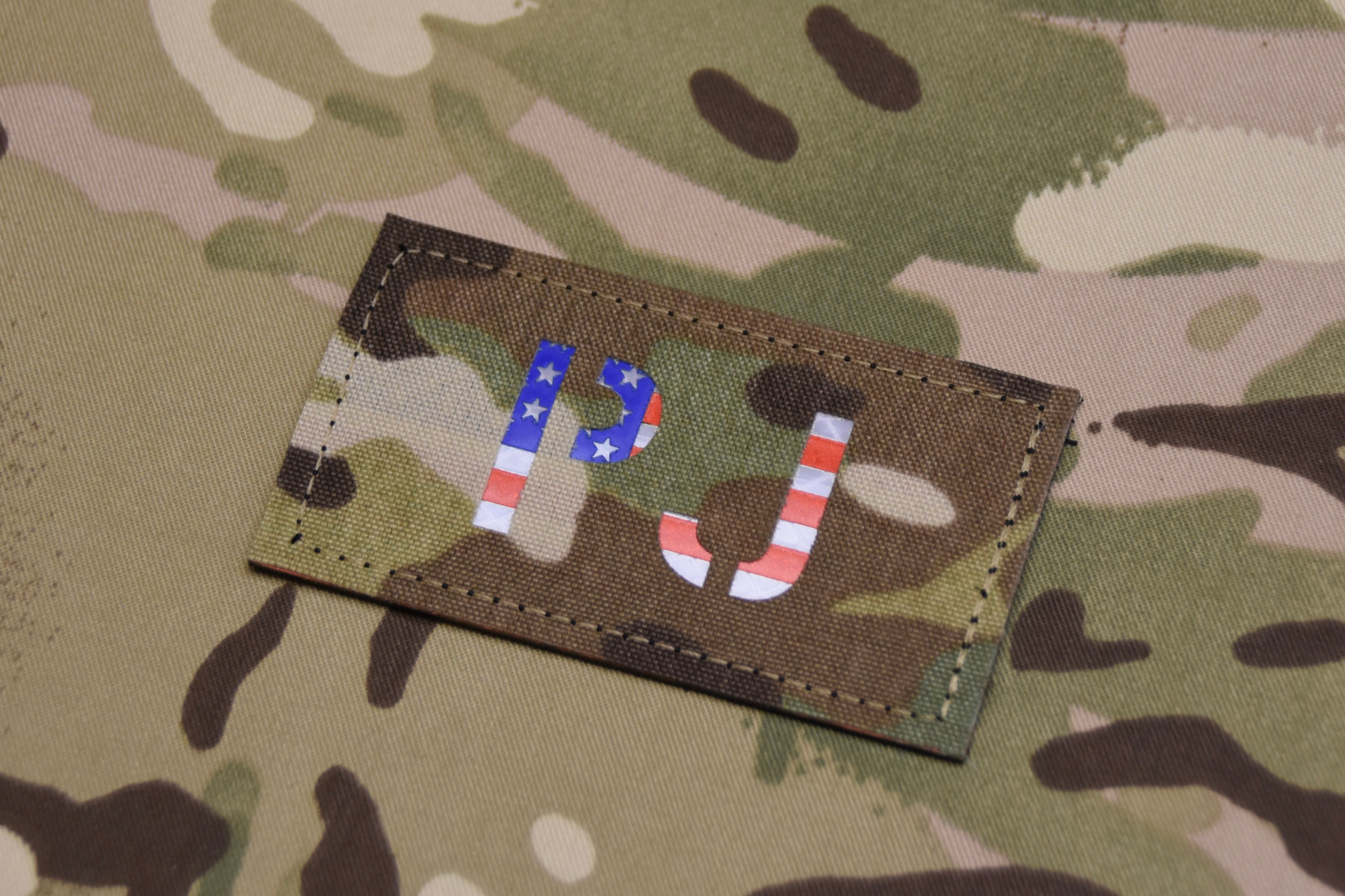 PJ Multicam Infrared US Flag callsign Patch – BritKitUSA
