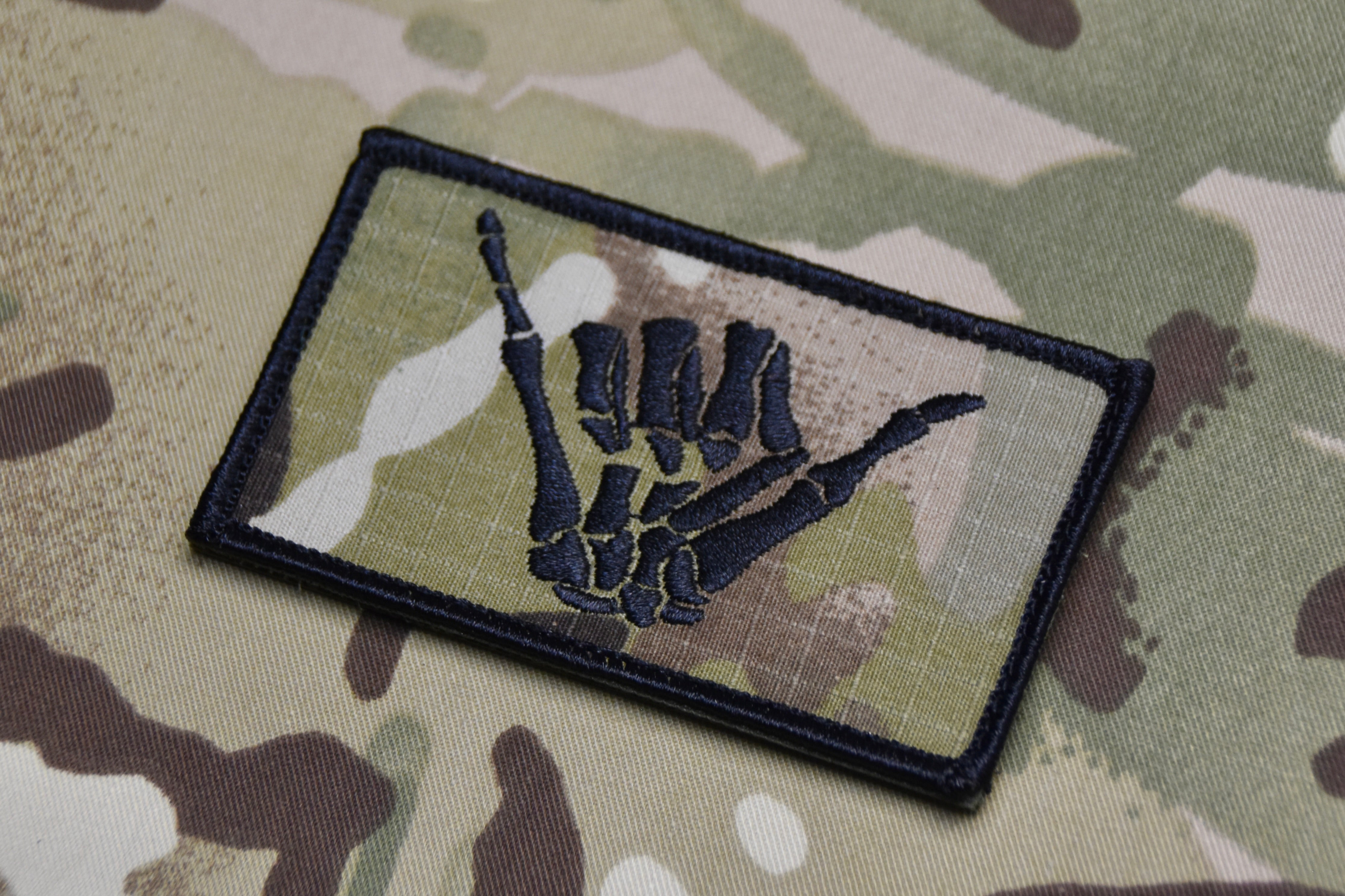 Multicam Bone Shaka Morale Patch – BritKitUSA
