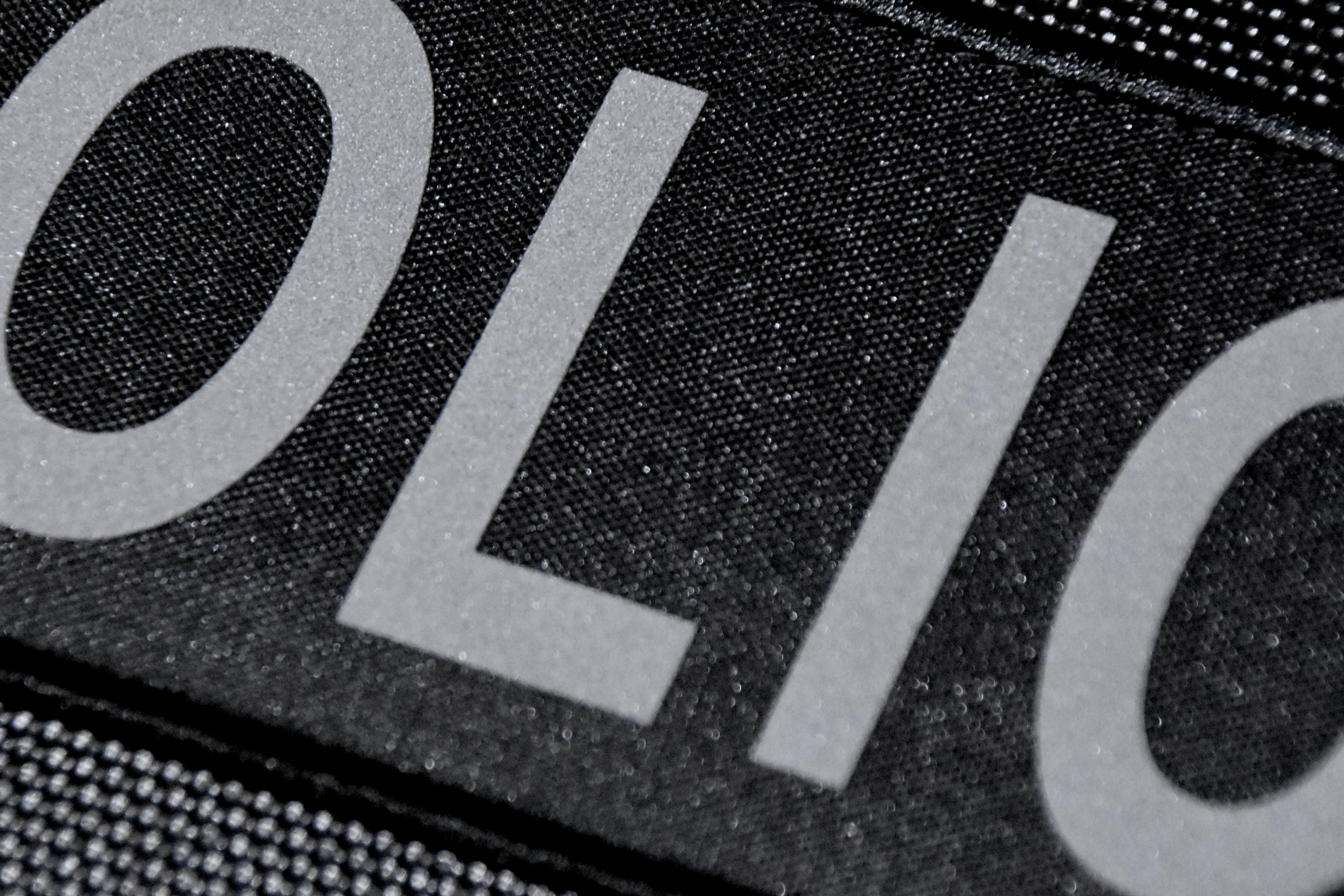 Reflective POLICE Nametape Patch - Black & Grey – BritKitUSA
