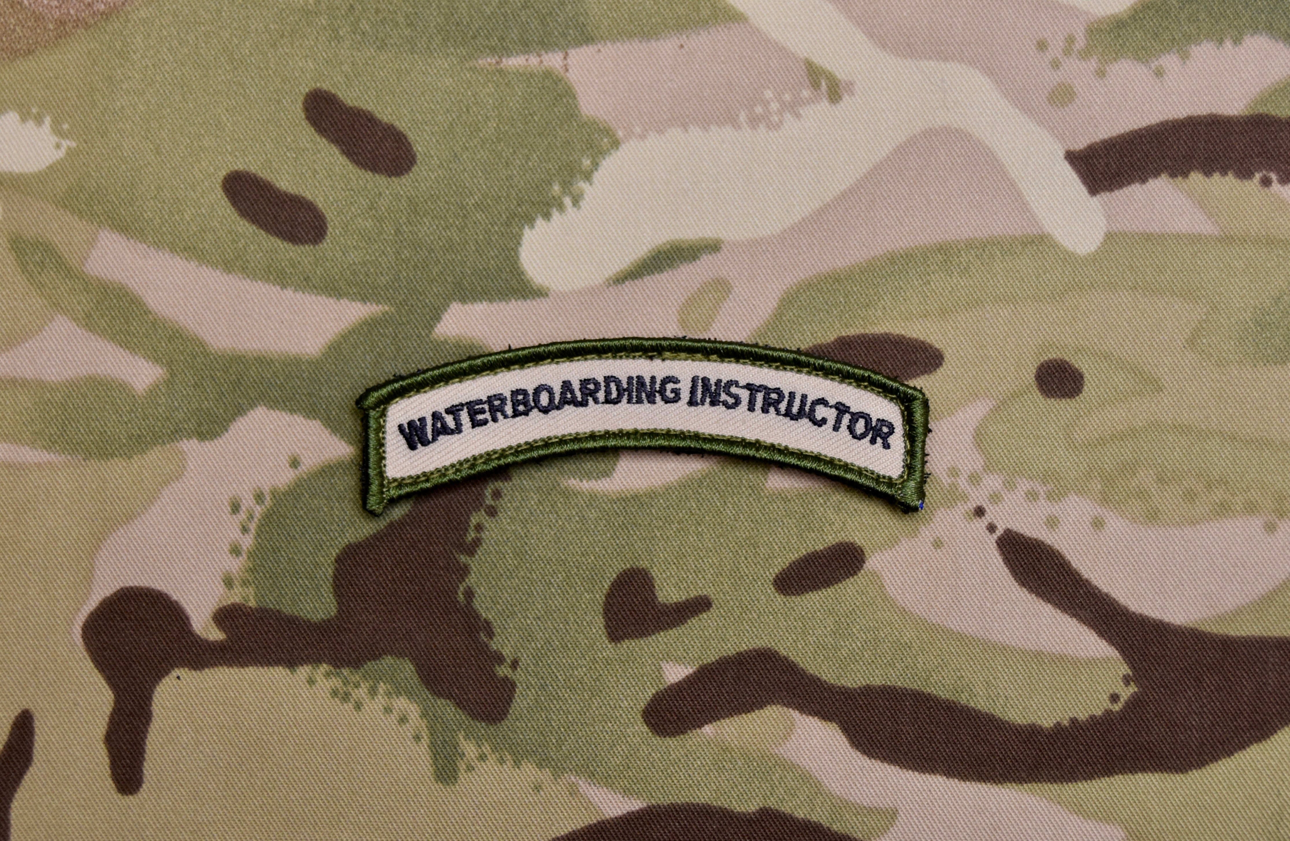 WATERBOARDING INSTRUCTOR Tab Patch – BritKitUSA
