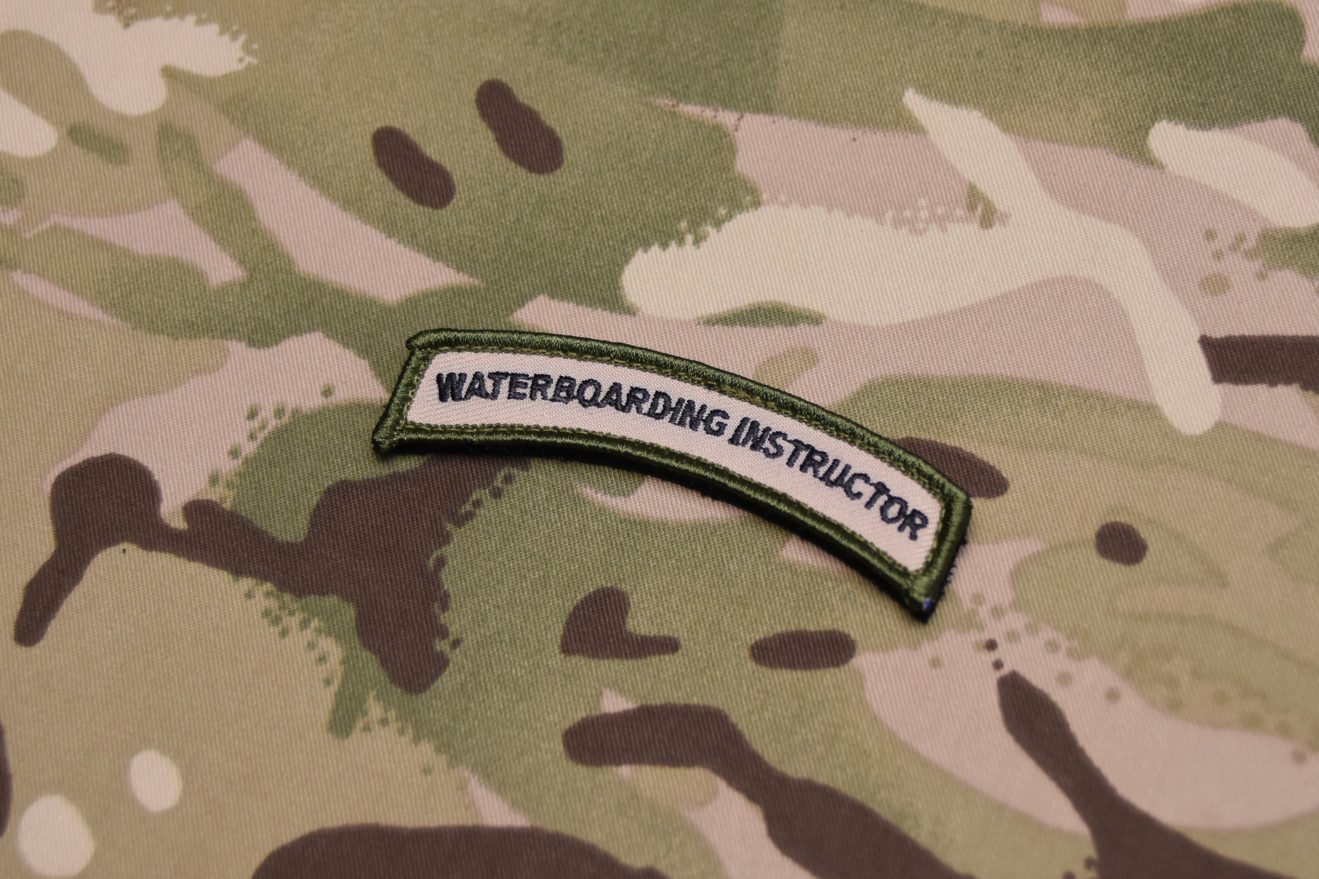 WATERBOARDING INSTRUCTOR Tab Patch – BritKitUSA