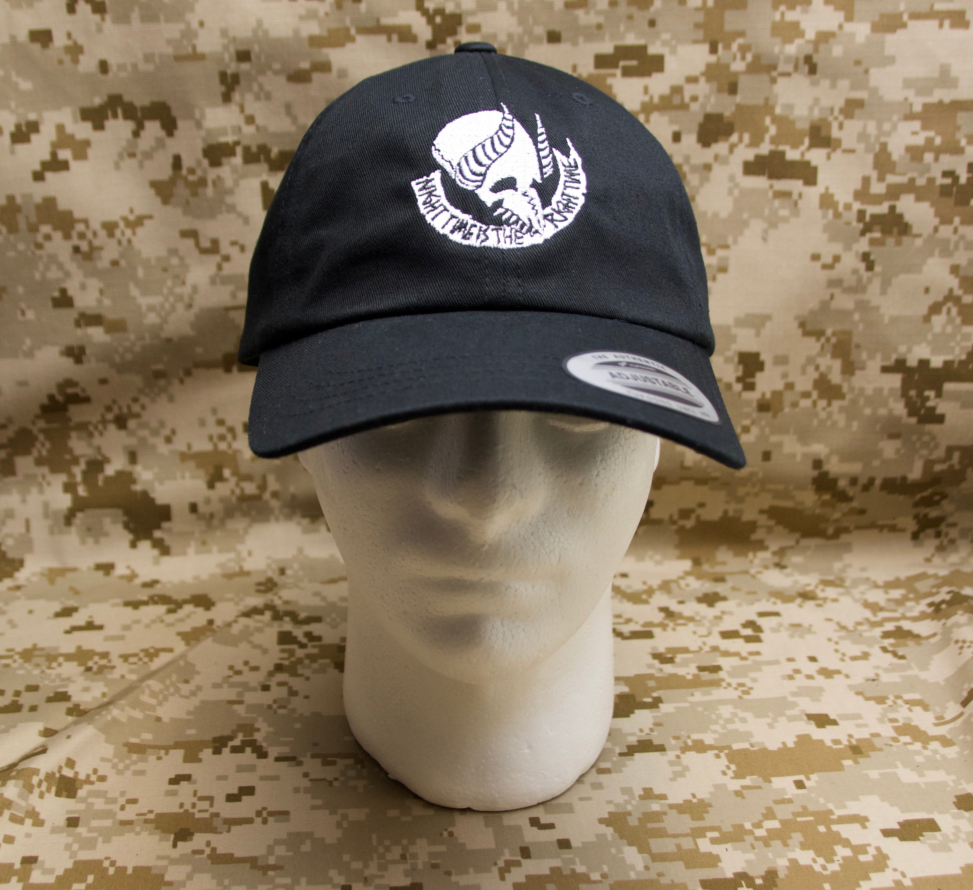 Jormungand Night Nine NIGHT TIME IS THE RIGHT TIME Baseball Cap ...