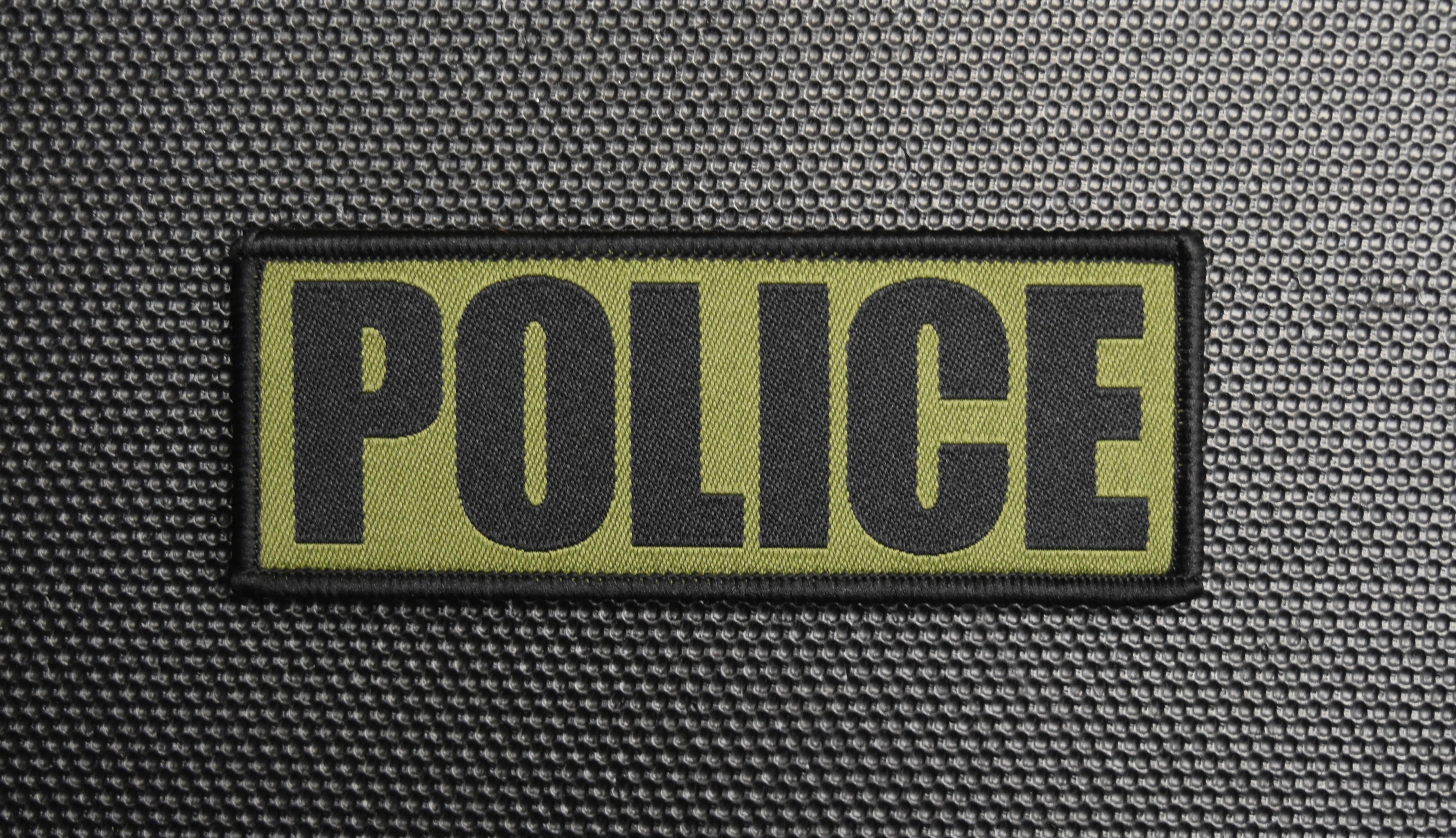 4" X 1.5" Woven POLICE Patch - OD & Black – BritKitUSA