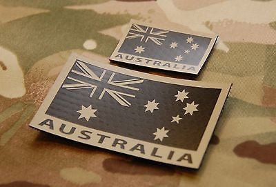 Infrared Australian Flag Patch Set - Tan & Black – BritKitUSA