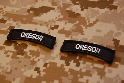 Oregon State Tab Patch Set - Black & White – BritKitUSA