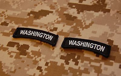 Washington State Tab Patch Set - Black & White – BritKitUSA