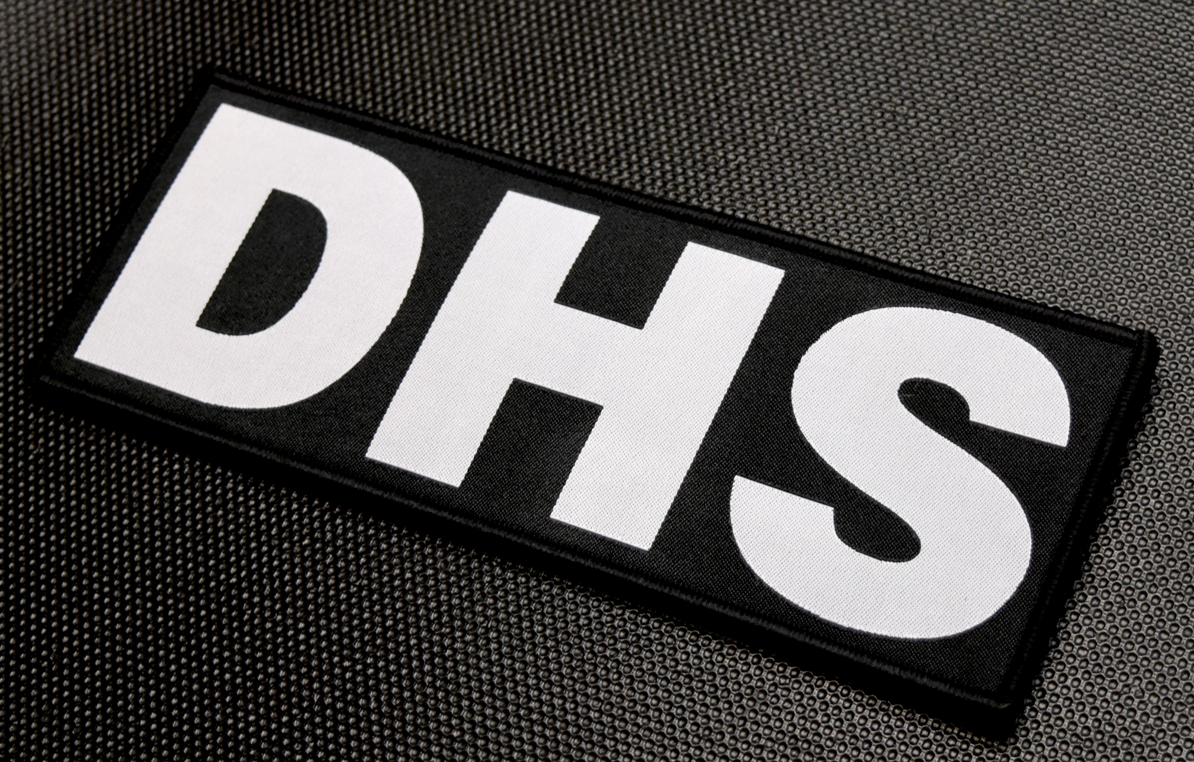 8" X 3" Woven DHS Placard Patch – BritKitUSA