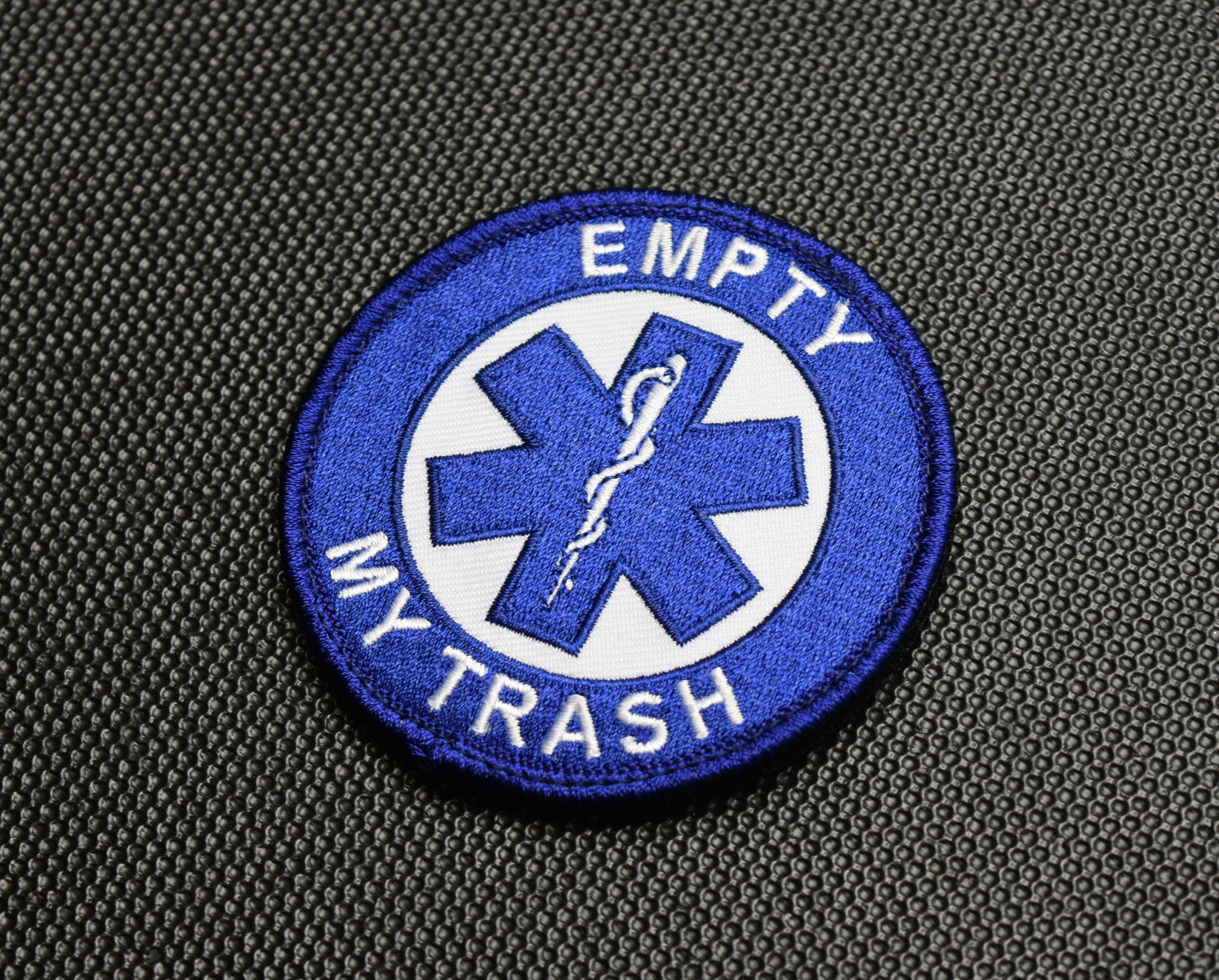 Empty My Trash Embroidered Patch – BritKitUSA