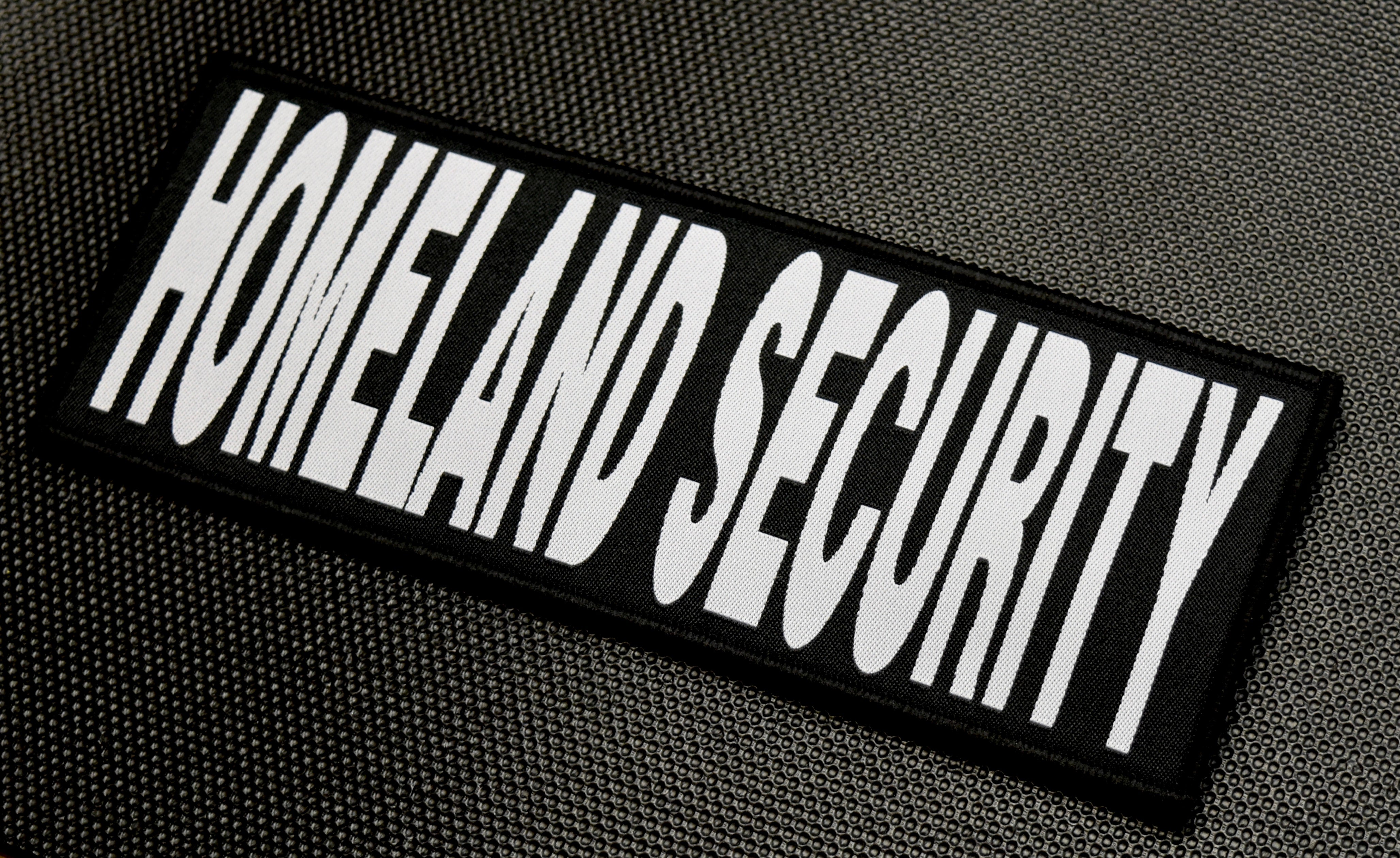8" X 3" Woven HOMELAND SECURITY Placard Patch – BritKitUSA