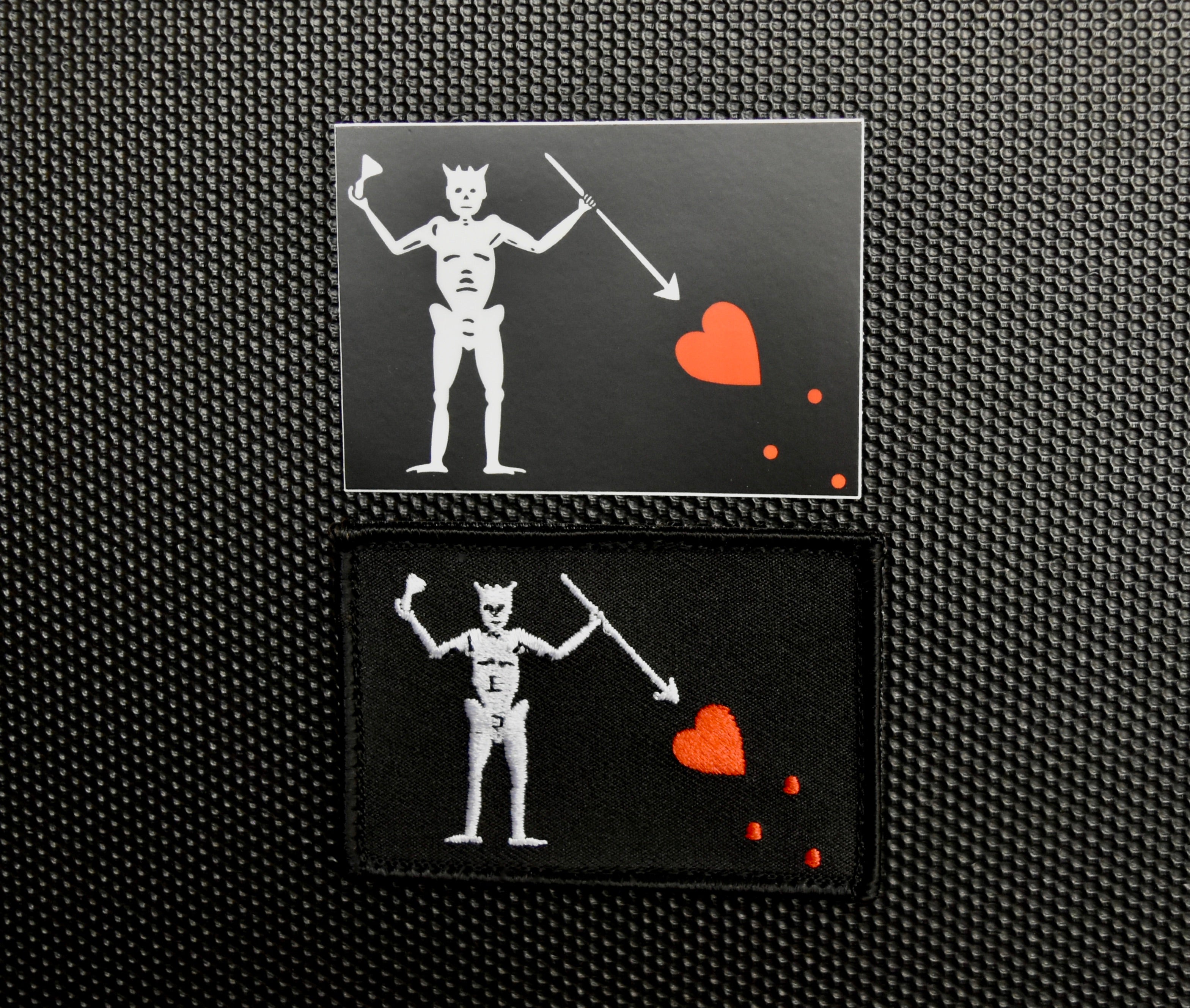 Blackbeard Pirate Flag Patch & Decal Set – BritKitUSA