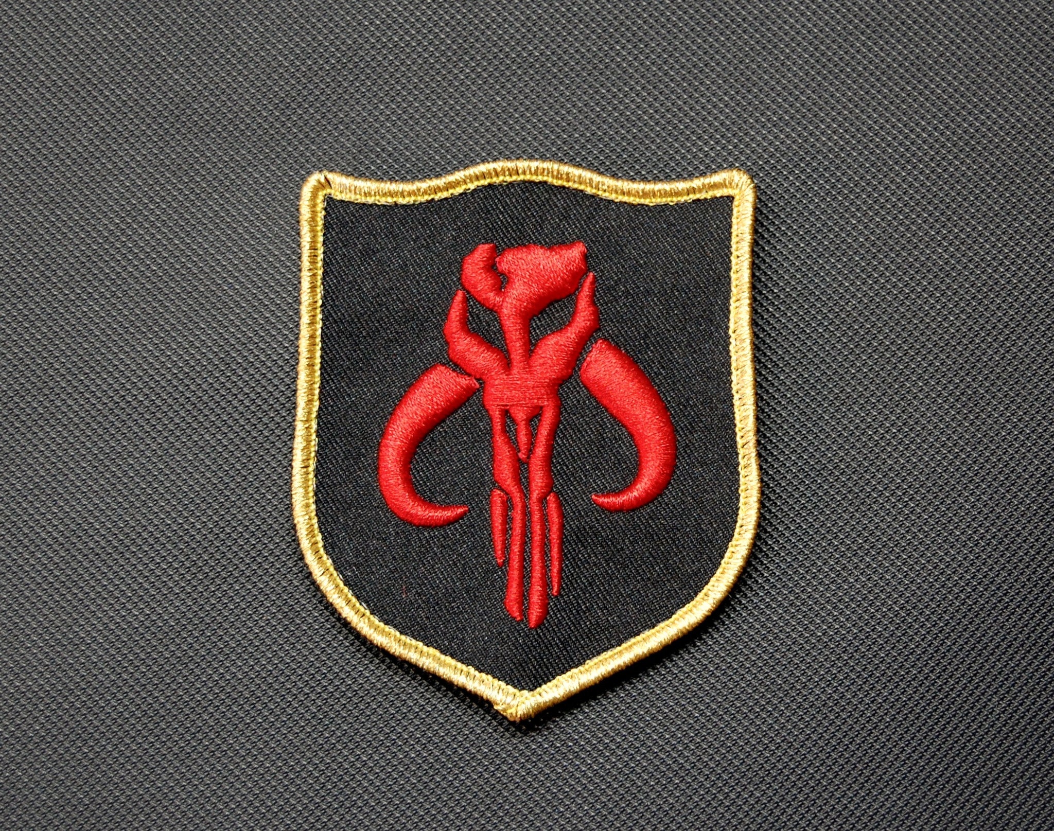 Mandalorian Bantha Skull Crusader Shield Patch – BritKitUSA
