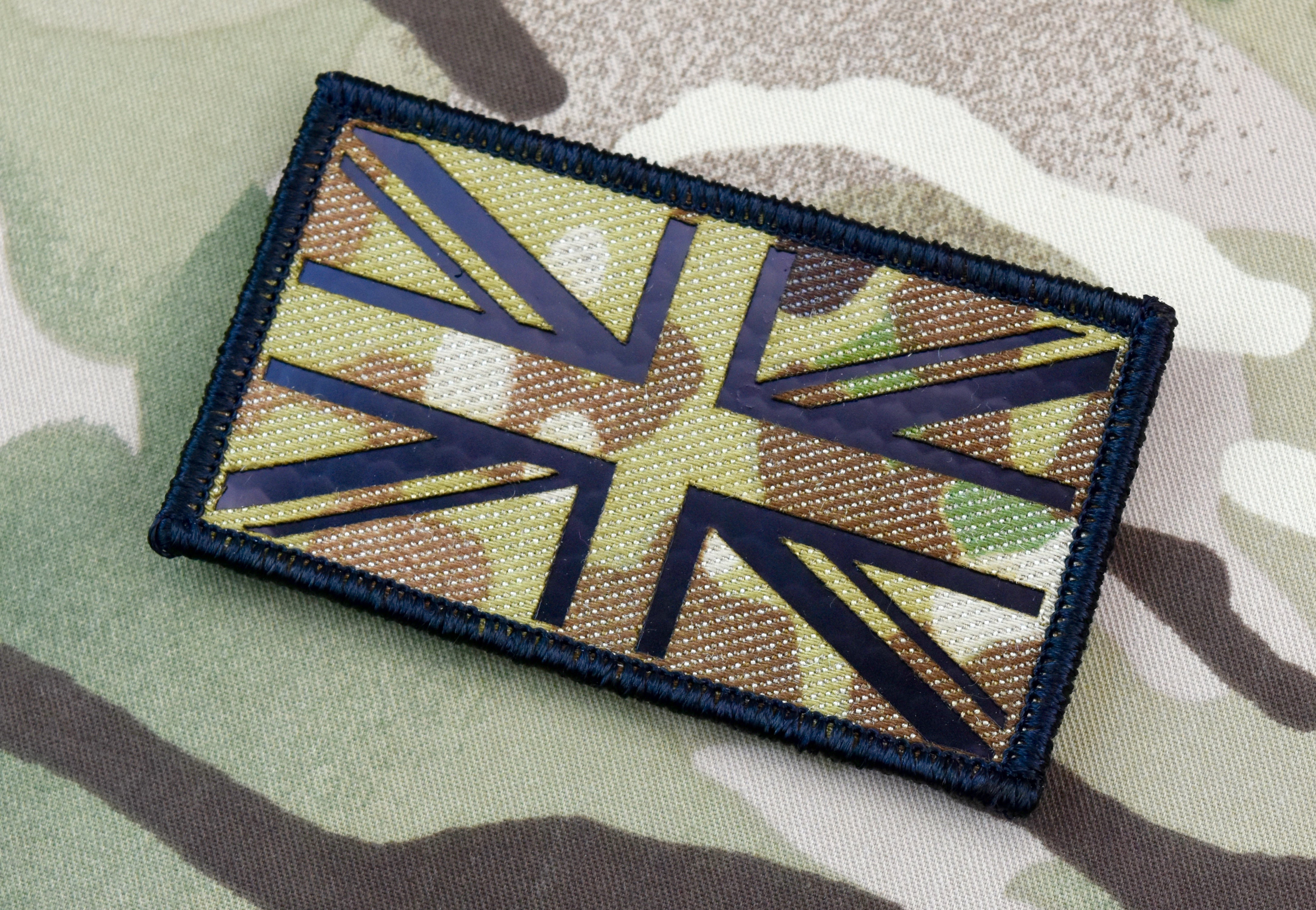 Infrared IR Multicam UK Flag with Merrowed Border – BritKitUSA