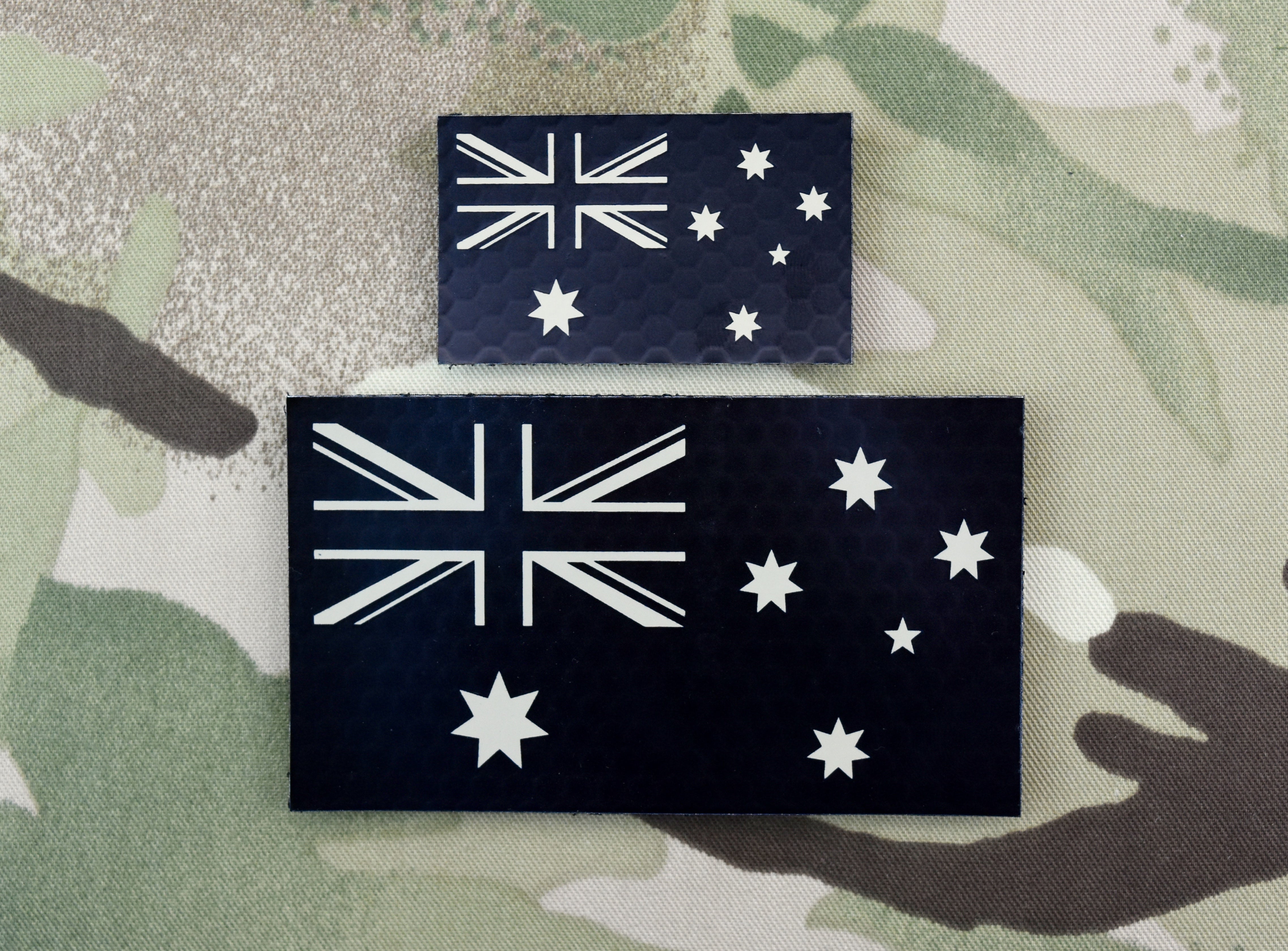 Australian IR Flag Patch Set Tan & Black – BritKitUSA