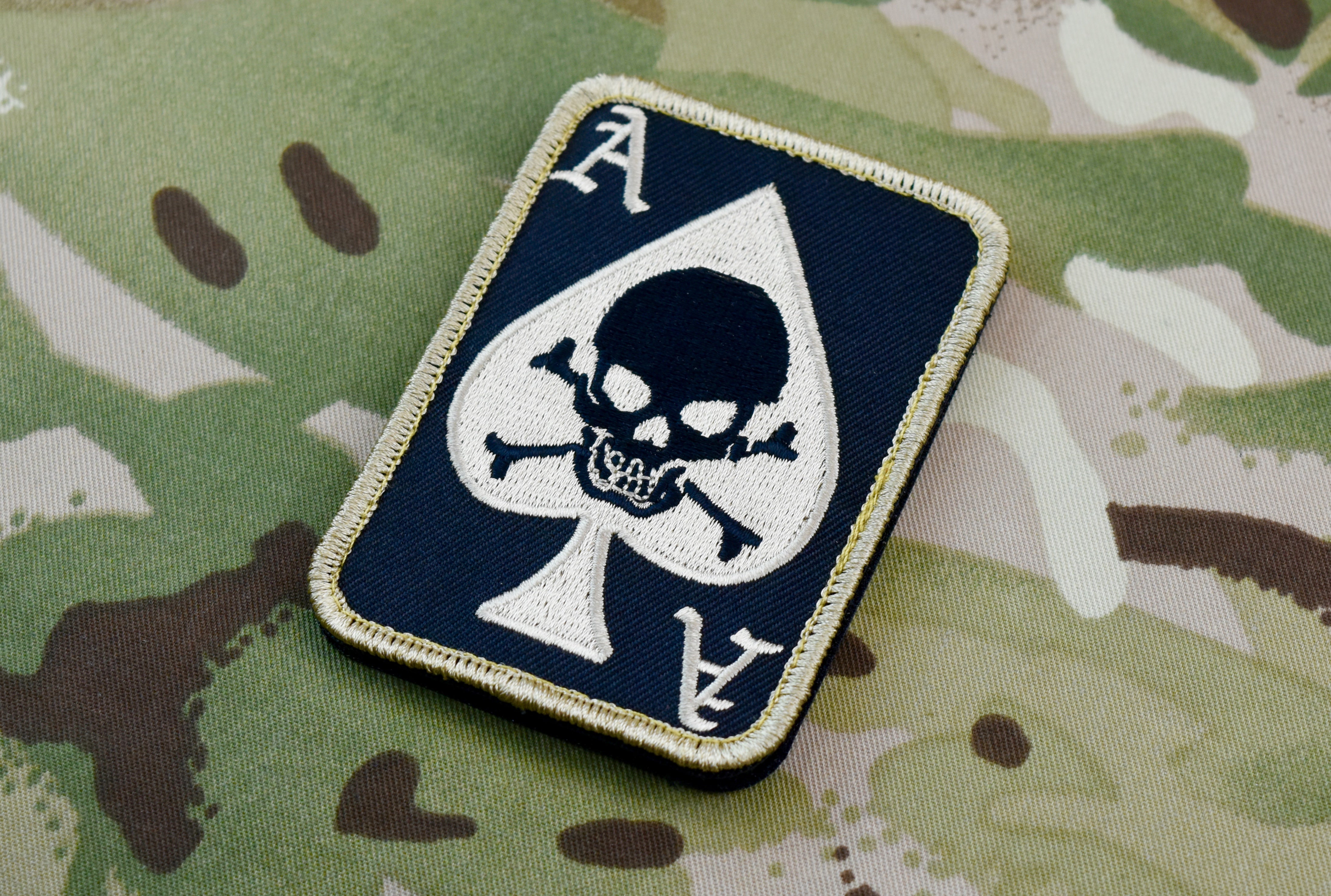 Death Dealer Embroidered Morale Patch: Black & Tan Version – BritKitUSA