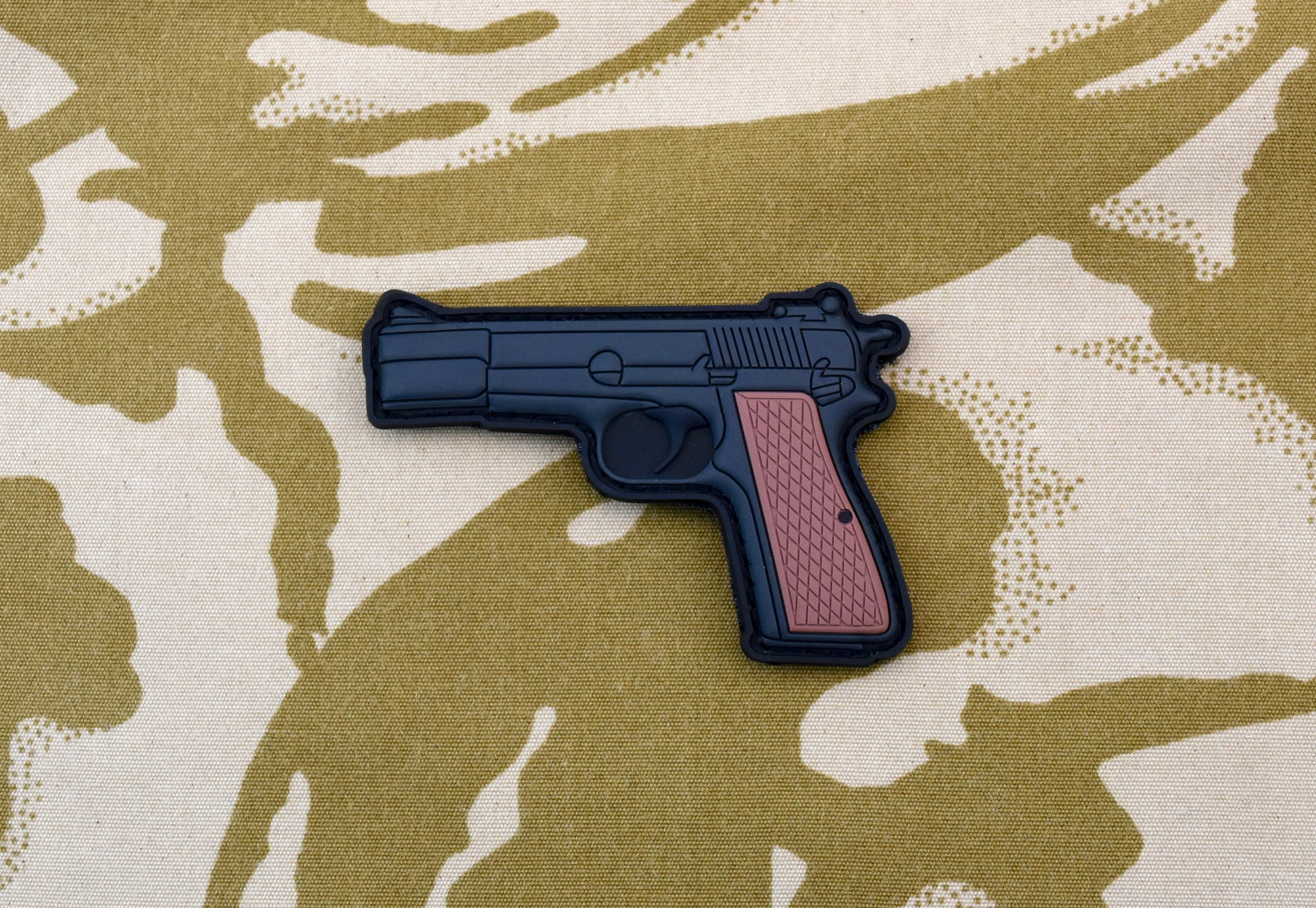 UKSF Browning Hi-Power Pistol 3D PVC Morale Patch – BritKitUSA