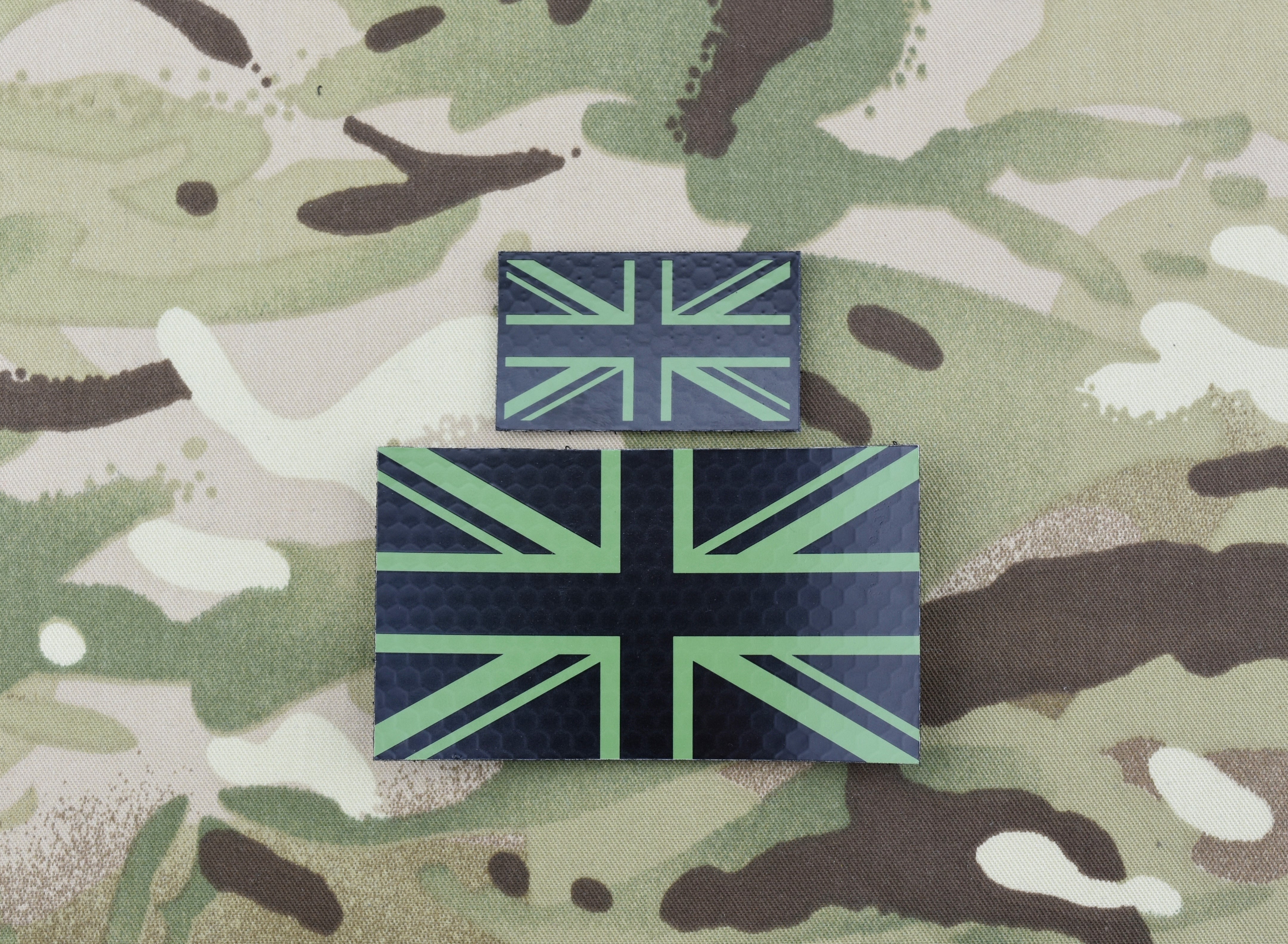 UK IR Flag Standard & Mini Patch Set - Green – BritKitUSA