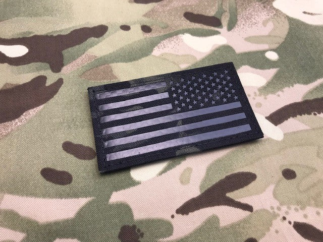 Infrared Multicam Black IR US Flag Patch US Army SF Green Beret CAG RE ...