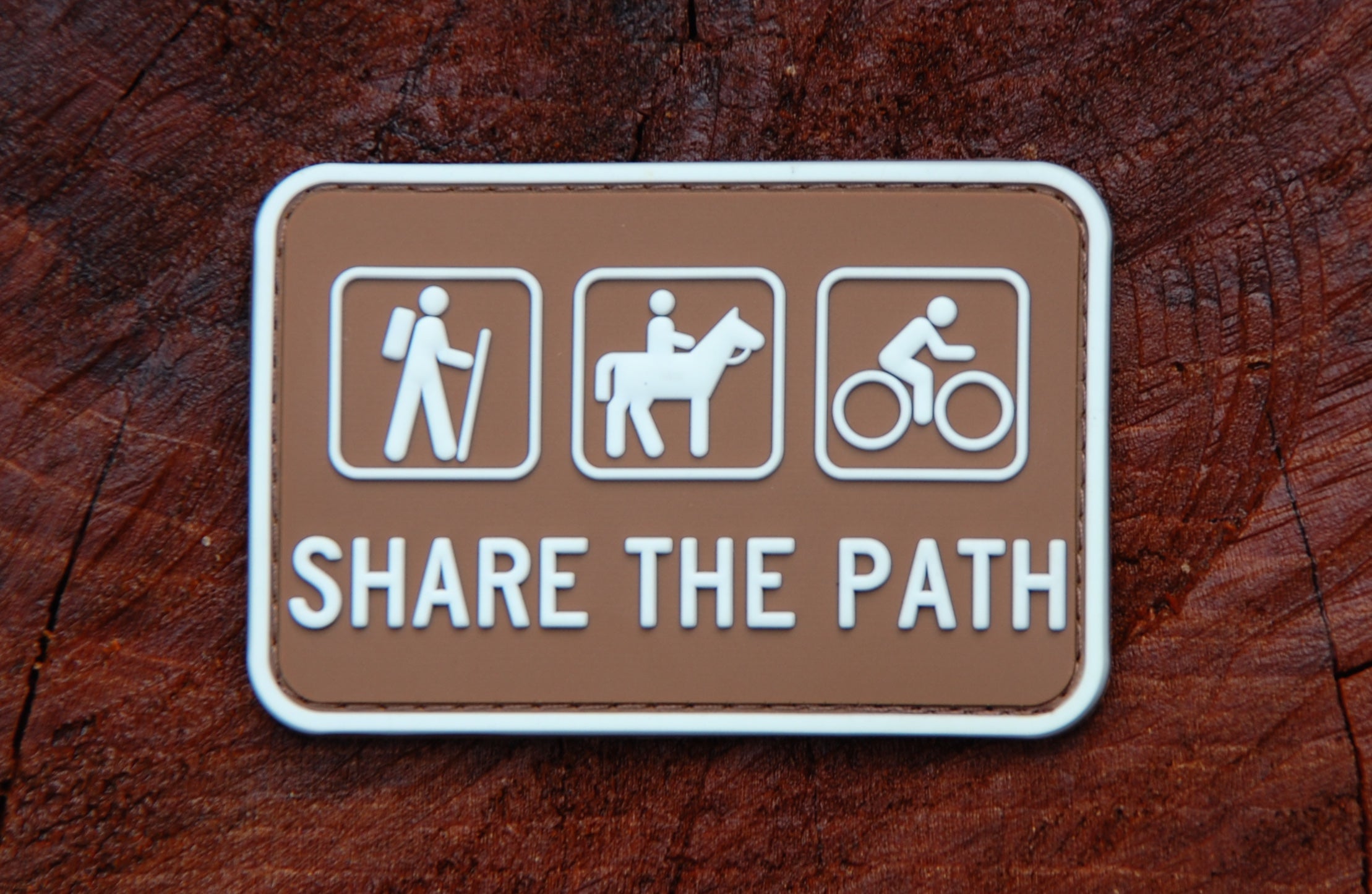 Share The Path Campground Sign 3D PVC Morale Patch – BritKitUSA