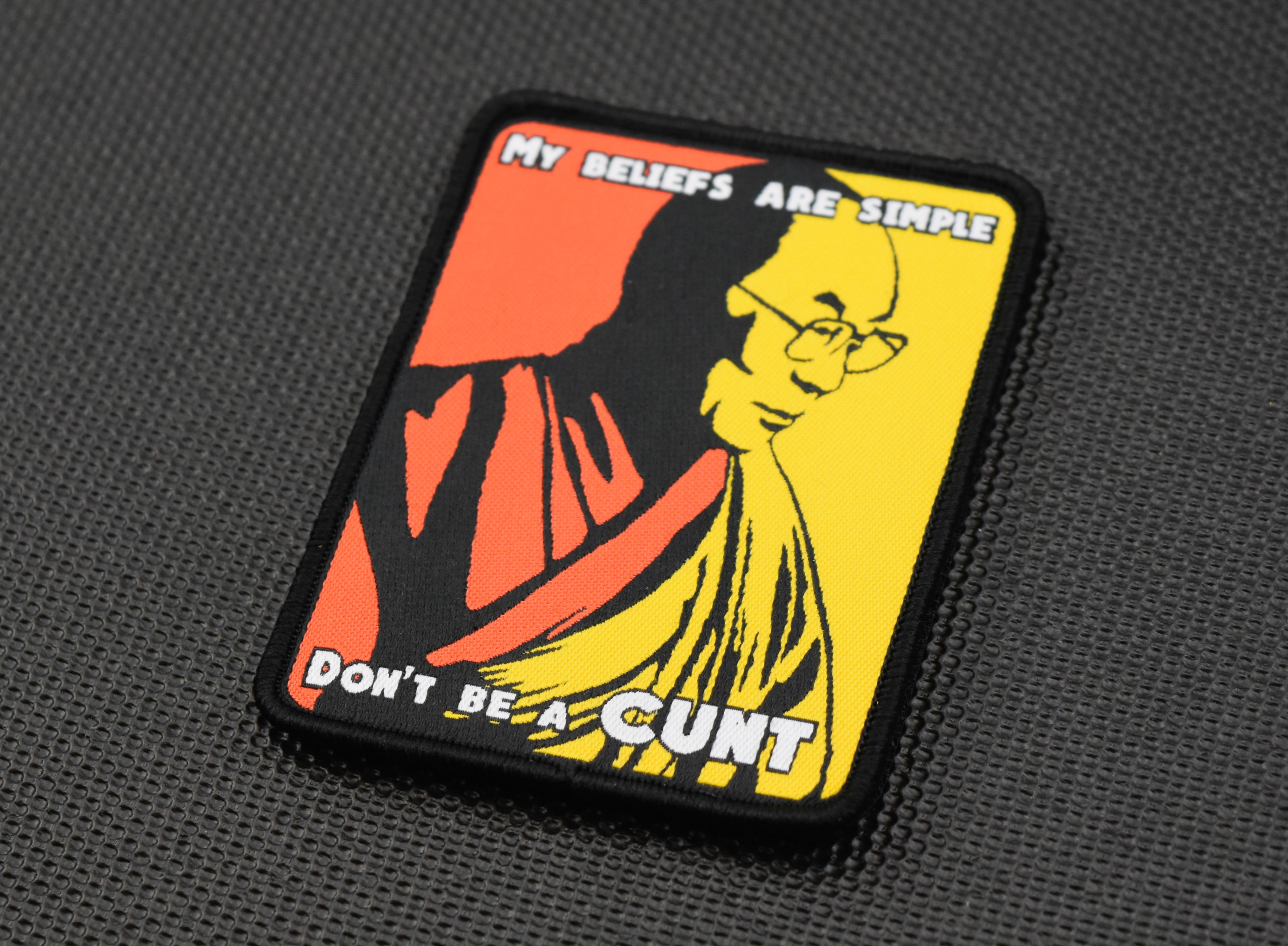 Dalai Lama Don't Be A Cunt Woven Morale Patch – BritKitUSA