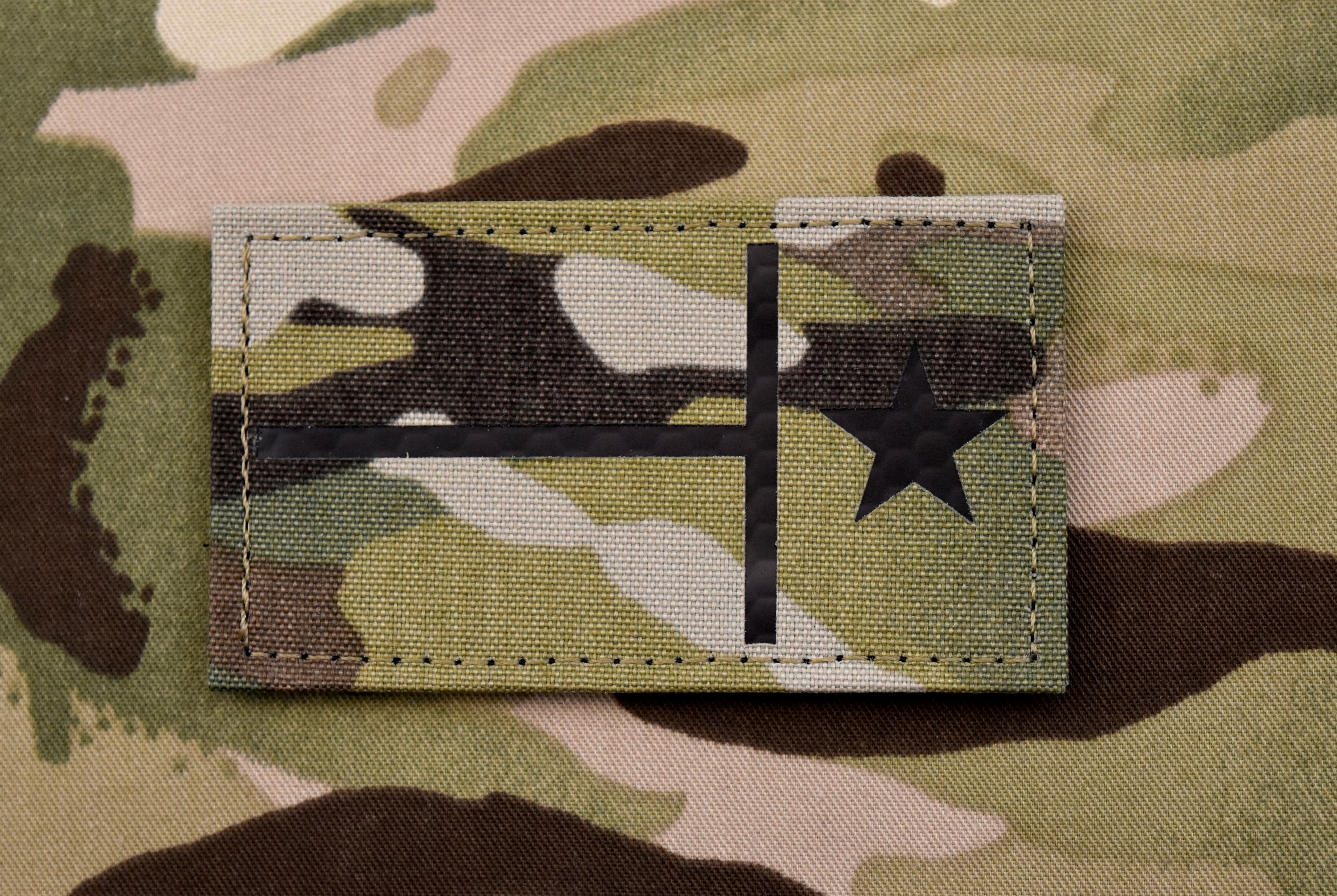 Reverse Infrared Texas State Flag Multicam Call Sign Patch – BritKitUSA