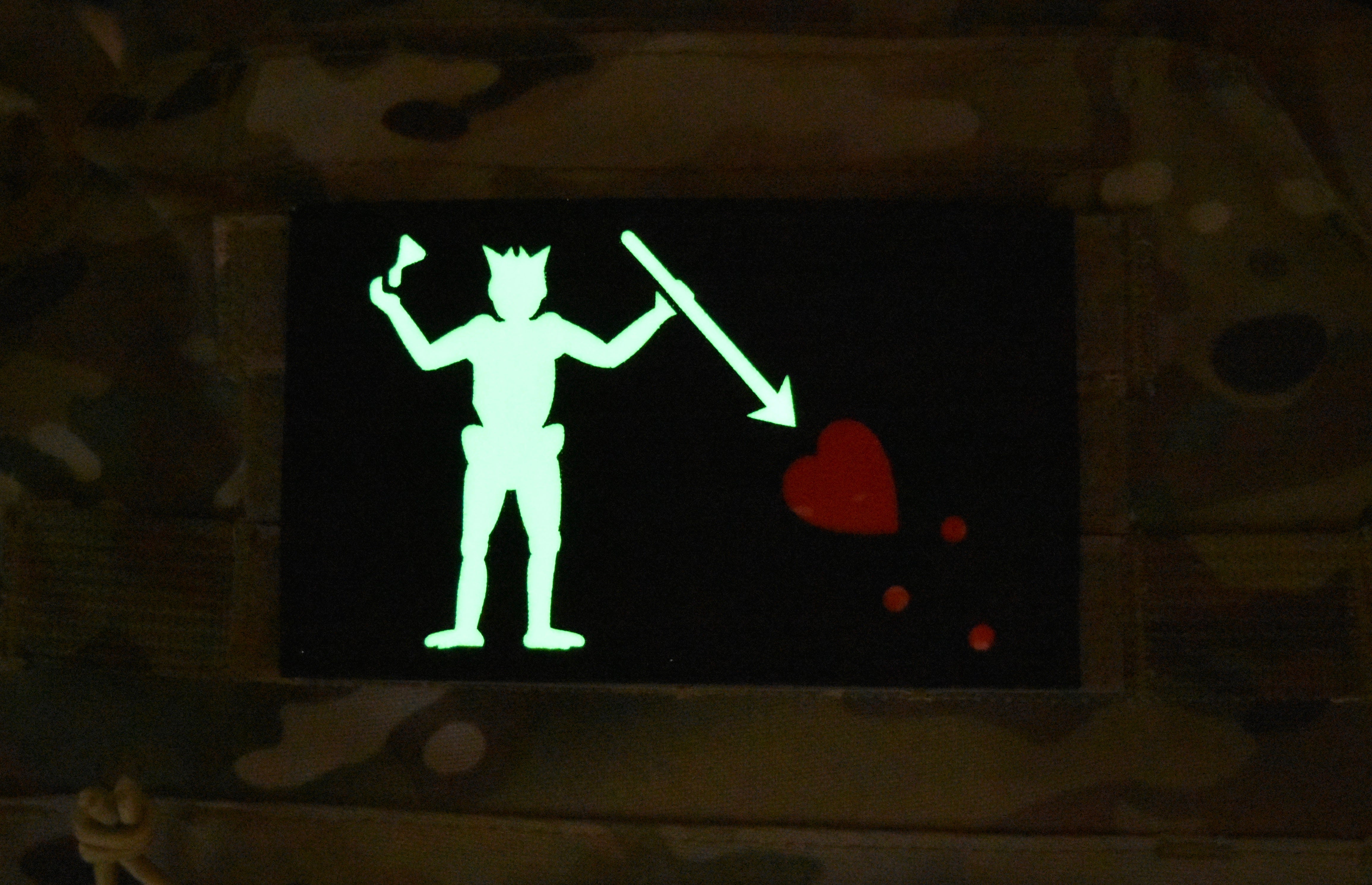 Large Blackbeard Luminescent Laser Cut Morale Patch – BritKitUSA