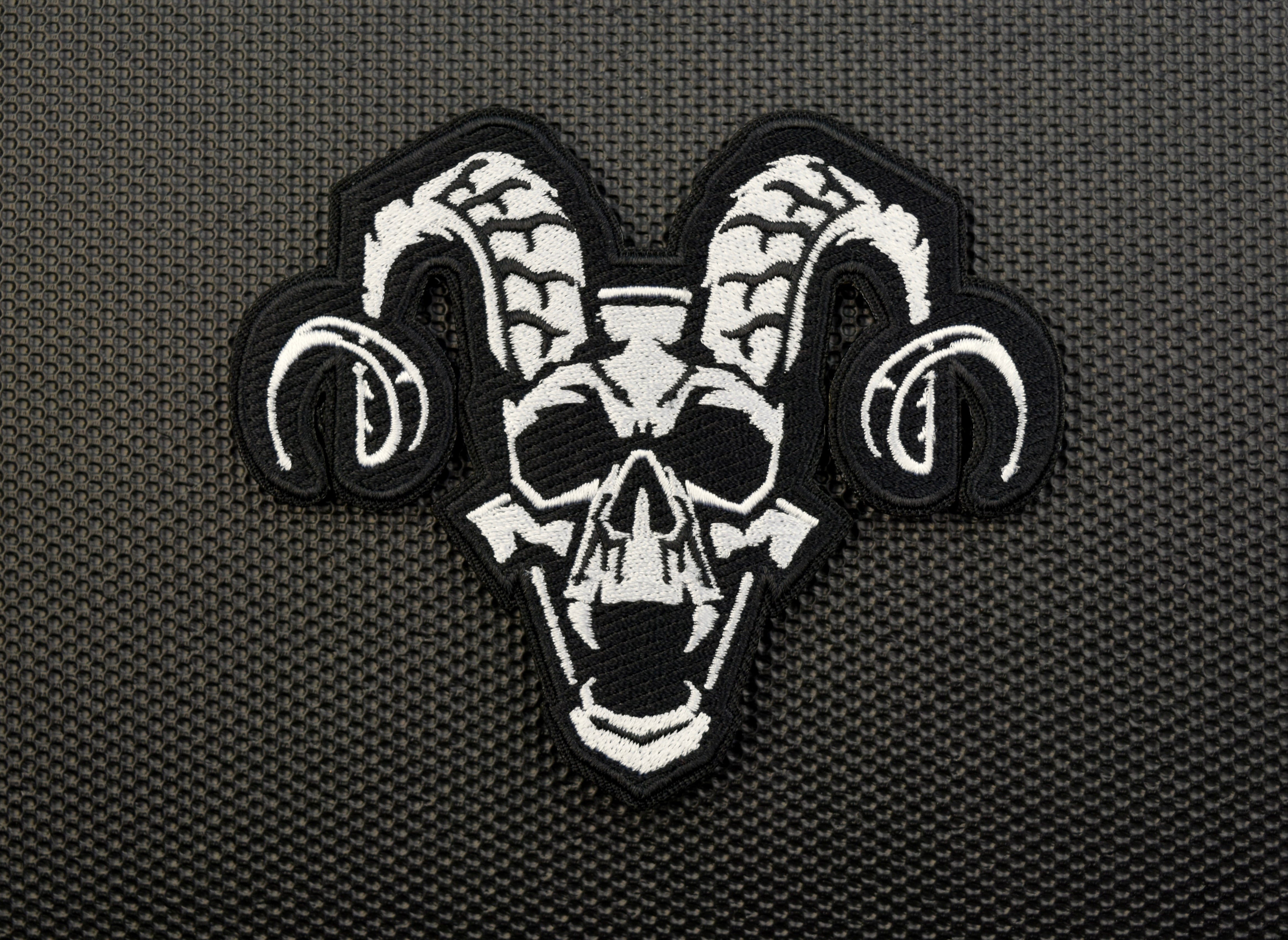 Premium Embroidered Skulltanic Ram Morale Patch – BritKitUSA