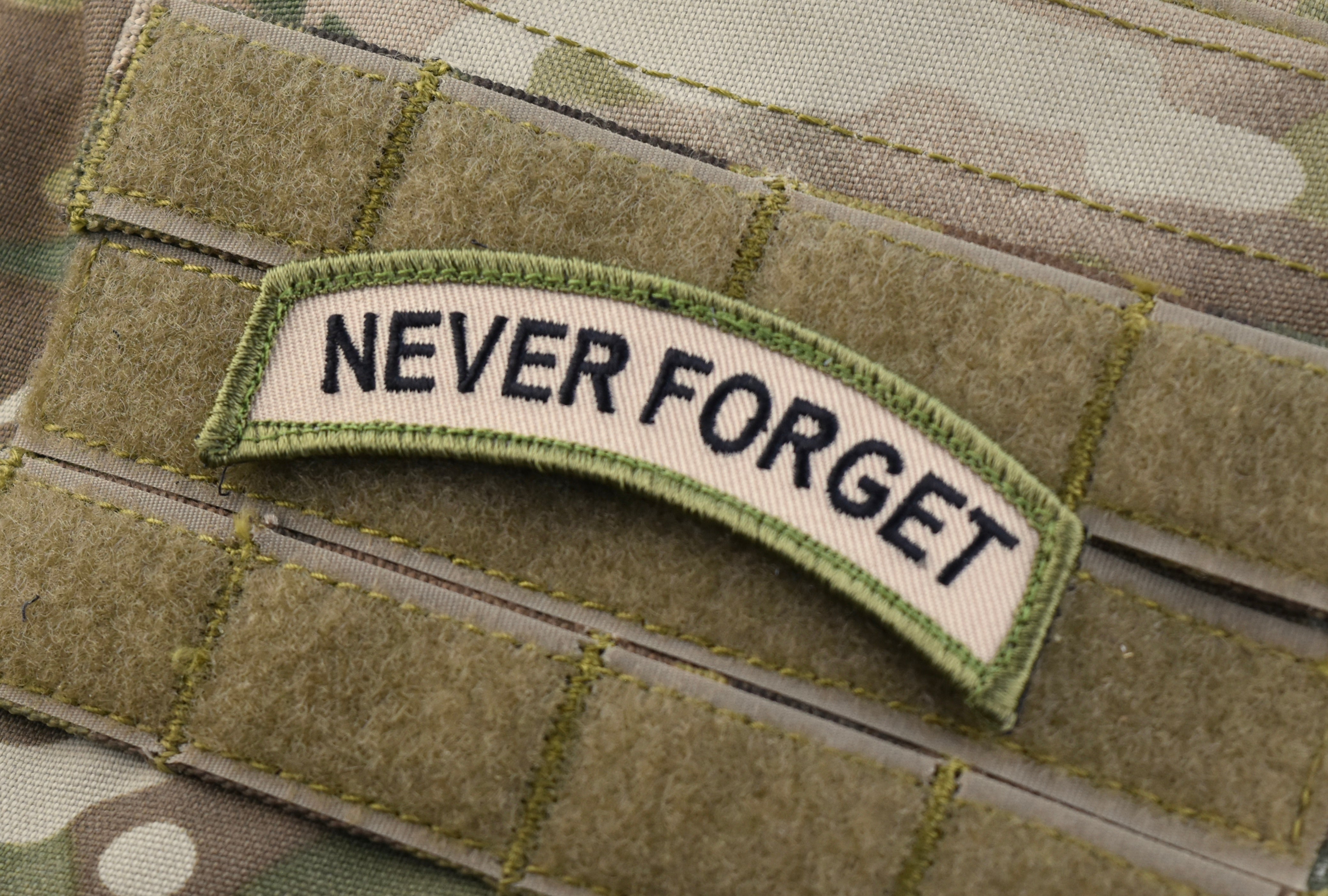NEVER FORGET Tab Morale Patch – BritKitUSA