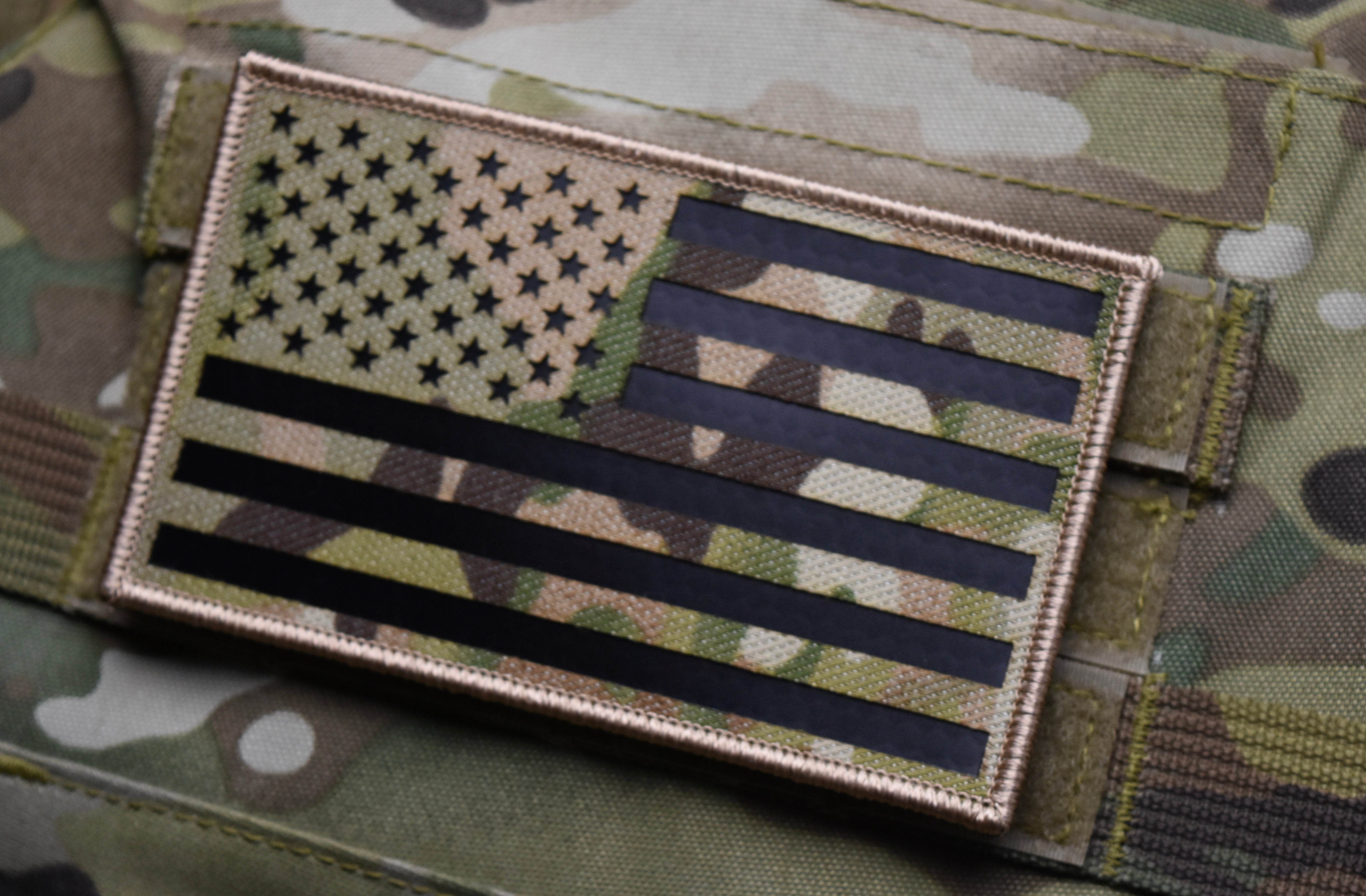 Large Infrared Multicam IR US Flag Patch 5" x 3" - Merrowed Border ...