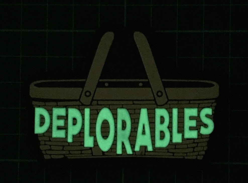 Basket Of Deplorables GITD 3D PVC Morale Patch – BritKitUSA